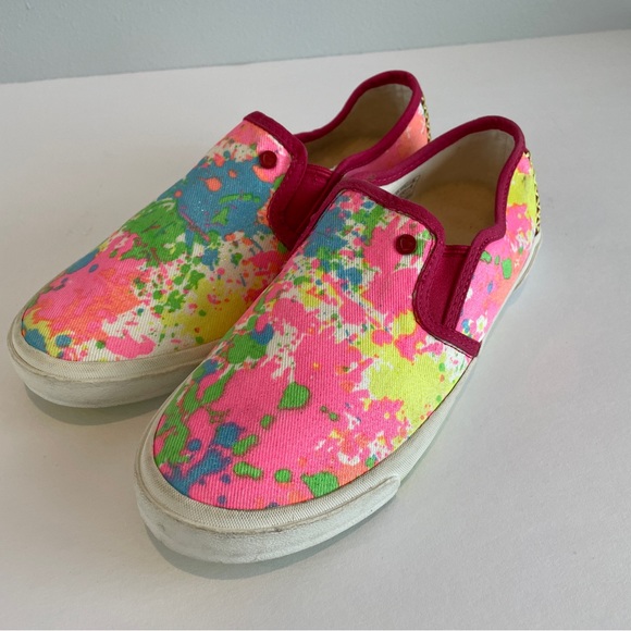 UGG | Shoes | Ugg Punch Paint Splatter I Heart Love Slipon Sneaker ...